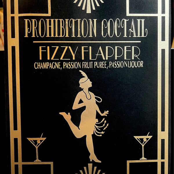 Gold Foil Gatsby Style Flappers, Mobster and Gangster Clipart, PNG ...