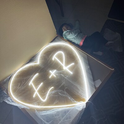 You Are Beautiful Custom Neon Sign With Heart Personalized - Etsy