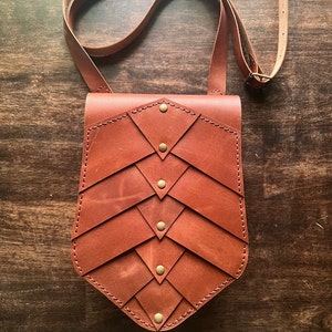 Medieval Crossbody Bag Leather Pattern PDF Belt Bag Digital Template - Etsy