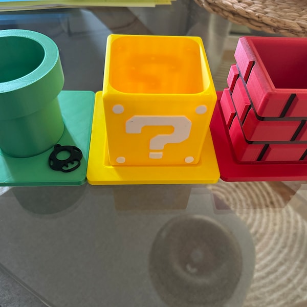 Super Mario Planters Flower Pots Super Mario Planter Office Decor Home ...