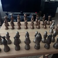Large Gothic Horror Chess Set, Customisable Colours (pieces Only/no ...