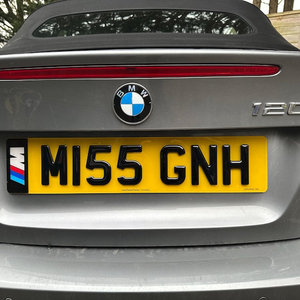 Tinted 13 Inch 5 Digit Max 4d Black Gel Number Plates - Etsy