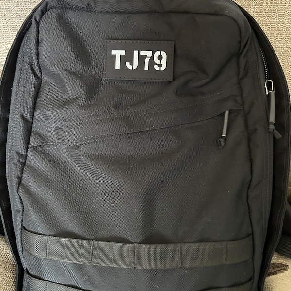 Union Jack Flag With Three Text Lines Custom Your Own Text Lasercut Patch Customized IR Combat ...