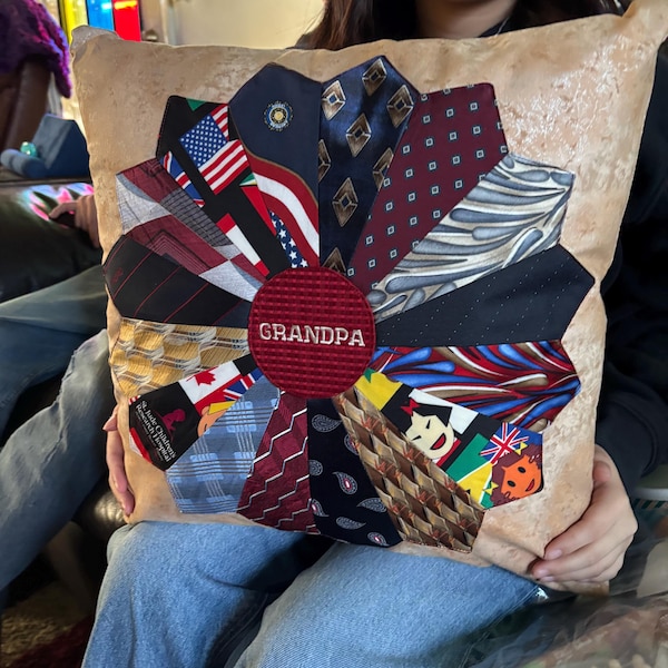 Memory Table Topper, Made From Ties or Shirts of Your Loved One, 29 ...