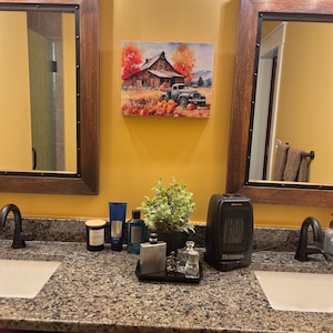 Pink Floral Bathroom Wall Art Shabby Chic Bathroom Decor Pastel Bathtub ...