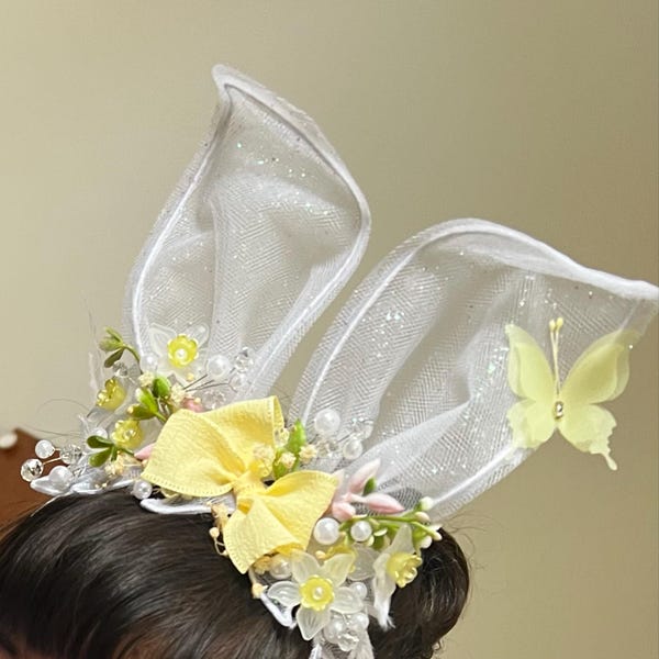Custom Headbands, Easter Headband, Bunny Ears Headband, Easter Photo ...