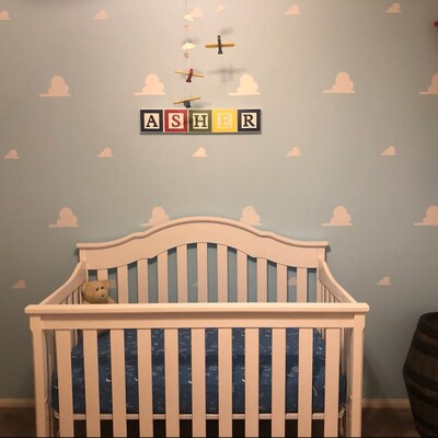 Wooden Name Block Letters . Large Wood Alphabet Blocks . 5 X 5 X 1.25 ...