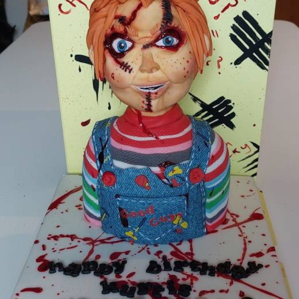 Chucky Overall Icons and Good Guy Logo PNG and Silhouette Cameo Files ...