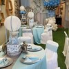Peanut Elephant Centrepiece for Baby Boy Shower in Light Blue & Gray ...