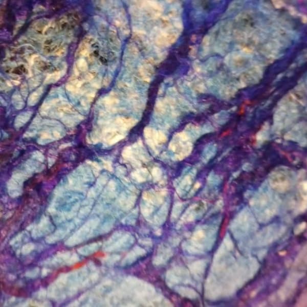 ROVING Faded Roses, Shades of Pink Green Floral Merino Silk Combed Top ...