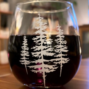 Fir Trees Vinyl Decal Vinyl Sticker, Car Window Decal, Yeti Cup Decal ...