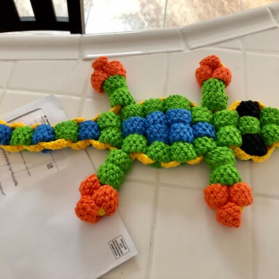 Crochet Bead Lizard, 90s Bead Lizard, Custom Bead Lizard, Bead Lizard ...