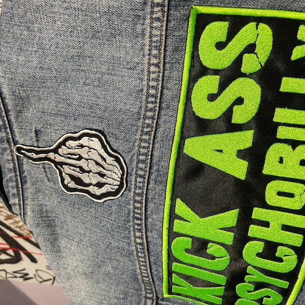 Middle Finger Patch, Biker Patch, Vulgar Patch, Flipping the Bird, Gift ...