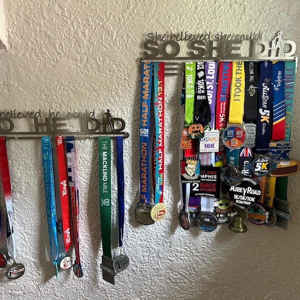 50 States 50 Marathons or half Marathons or races Allied Medal Hanger ...