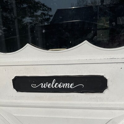 Welcome Door Decal, Cute Welcome Sticker Greeting for Home Phrase ...