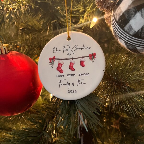 Baby's First Christmas Ornaments, Personalized Baby Christmas Deer ...