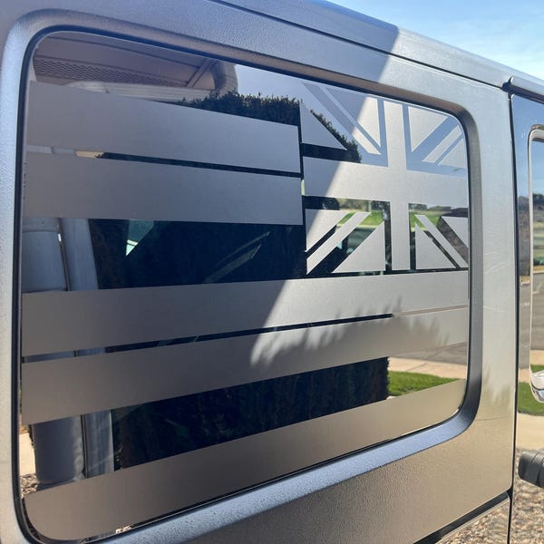 Fits 2020-2024 Jeep Gladiator Back Middle Window Mountain Tree Outdoor ...