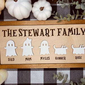 Halloween Family Sign Svg, Ghost Family Sign Svg, Halloween Svg, Ghost ...