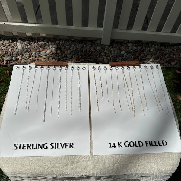 Permanent Jewelry Bracelet and Chain Display, Vendor Event, Table Sign ...