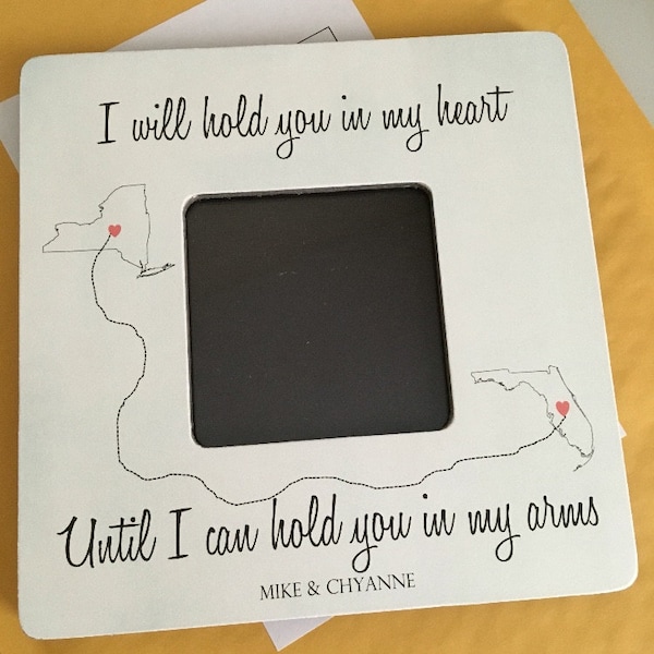 Long Distance Love Picture Frame Long Distance Relationship Gift for ...