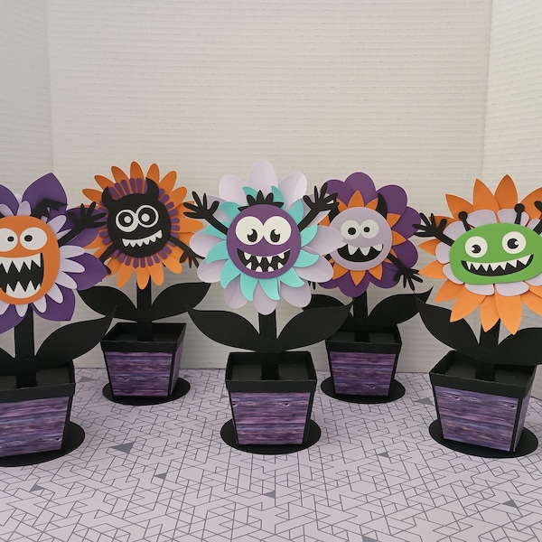 SPOOKY Flowers - 3D SVG | Instant Download | Halloween | Project for ...