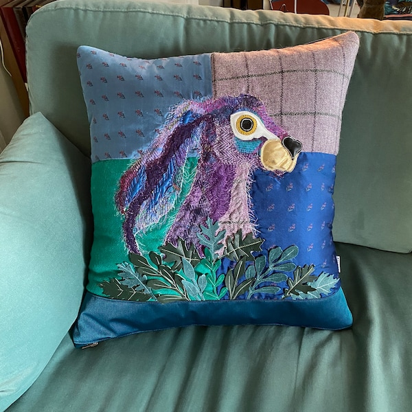 Hare in Hedgerow - Tash’s Woodland Creatures Cushion Series | CUSTOM ...