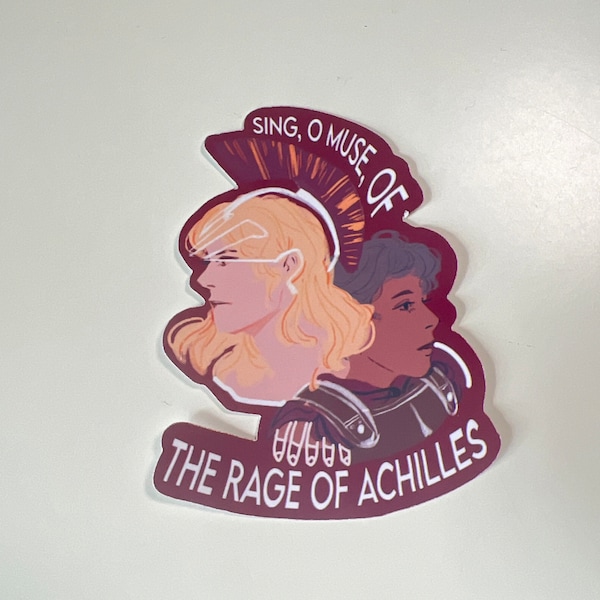 Achilles Sticker Iliad Homer Sticker Patrochilles Classics - Etsy