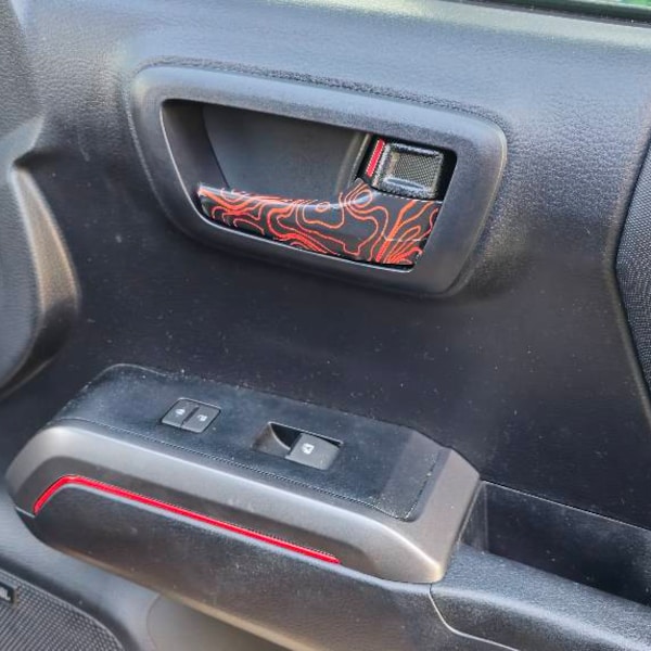 Toyota TACOMA 2016-2023 Inside Door Handles Vinyl Wraps (4 Pieces Kit ...