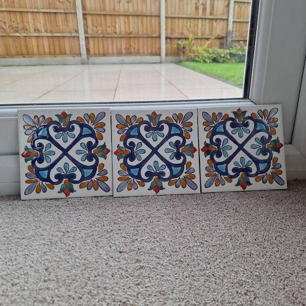 Architectural Tiles, Hand Painted Mosaic Murals, Welcome House Address ...