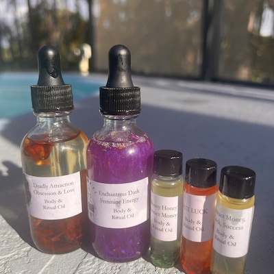 Uncrossing Body Oil, Undo Bad Luck, Hoodoo Oil, Conjure Oil, Witchcraft ...