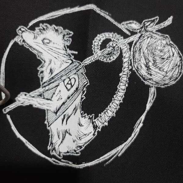 Traveler Rat Patch - Folk Punk Hitchhiking Rat - Original Design ...