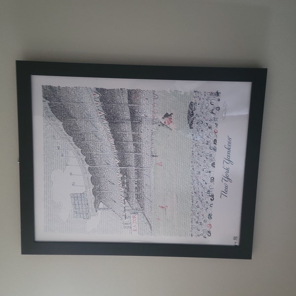 New York Yankees - Yankee Stadium Word Art Print - EVERY YANKEE EVER ...