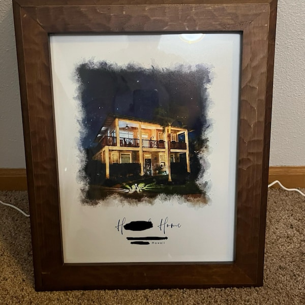 Custom Home Portrait Painting - First Home Gift Idea - Etsy