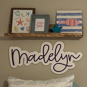 Personalized 3D Nursery Baby Name Sign Custom Wood Name Plaque ...