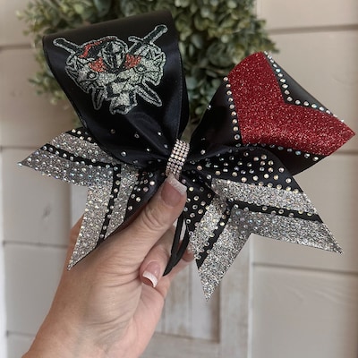 Cheer Bow Rhinestone Template & Cut Vinyl Design - Etsy