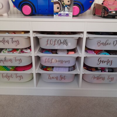 Ikea TROFAST Stickers Ikea TROFAST Labels Organised Toy Stickers Labels ...
