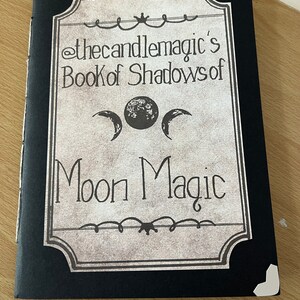 Moon Magic Book of Shadows - Etsy