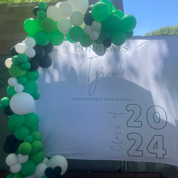 Graduation Backdrop Class of 2024, Custom Personalized Backdrop, ANY ...