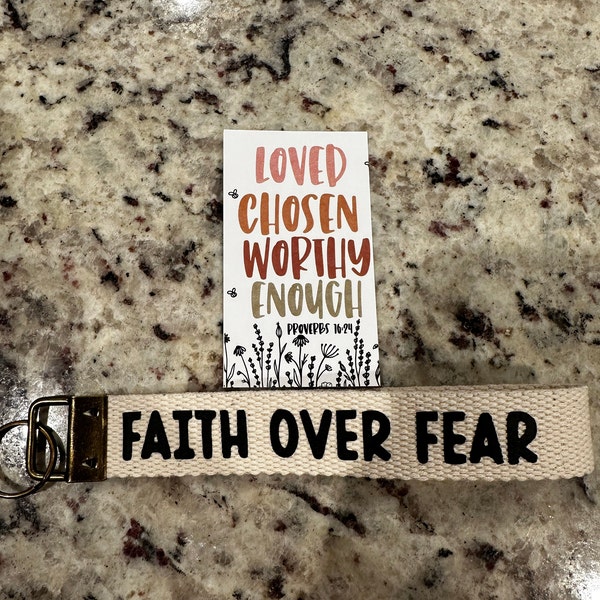 Faith Wristlet Keychain, Make Heaven Crowded Keychain, Christian ...
