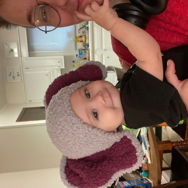 0 to 3m Newborn Christmas Hat, Baby Rudolph Red Nose Reindeer Theme ...