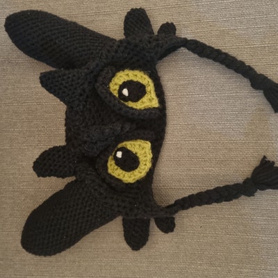 Toothless Dragon Nightfury AND Lightfury Crochet Hat Pattern - Etsy