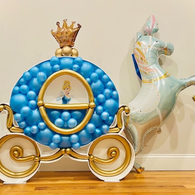 Fairytale Carriage Balloon Mosaic, Carriage Mosaic From Balloons ...