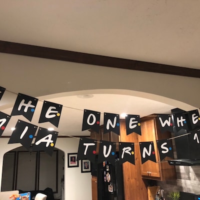 Friends Theme Banner, Friends TV Show Party Banner, Friends Birthday ...