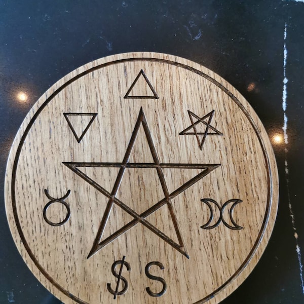 Large SPIRIT TRAP in Solid Oak (jason Miller - 'protection & Reversal ...