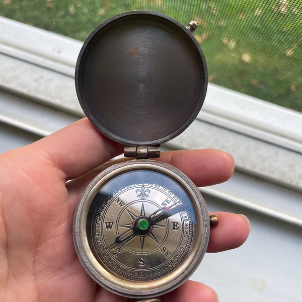 Baptism Compass, First Holy Communion Compass, Engraved Compass for ...