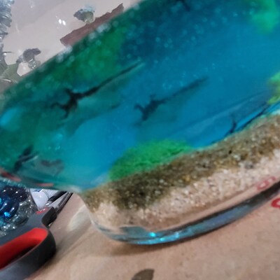Tiny Manta Ray Figurine Soft Plastic Stingray for Diorama or Aquarium ...