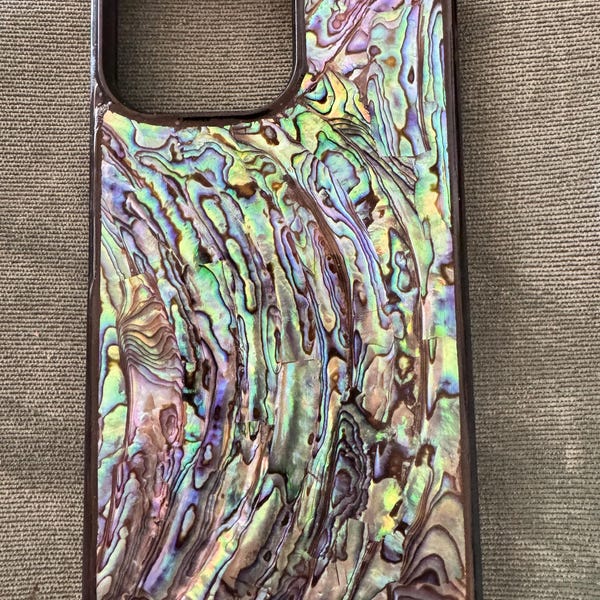 Natural Abalone Shell iPhone Case: Shimmering Protective Cover - Etsy