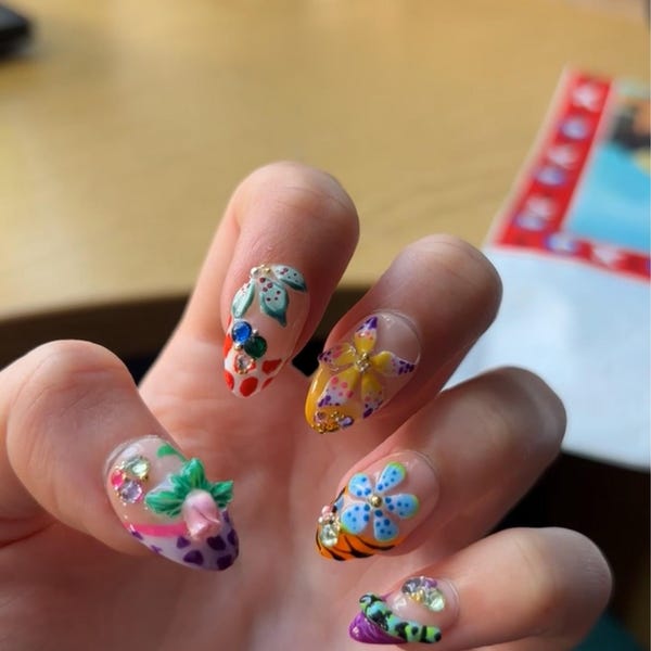 Red Tortoise Shell, Press on Nails - Etsy