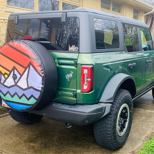 Scamp Thicklines Art Custom Tire Cover 13ft Desert Series - Etsy