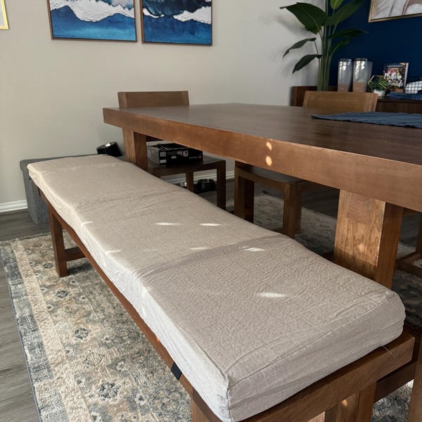 Custom Size Cushion Covers 3'' Thick Bench Cushion Covers Seat Cushion ...